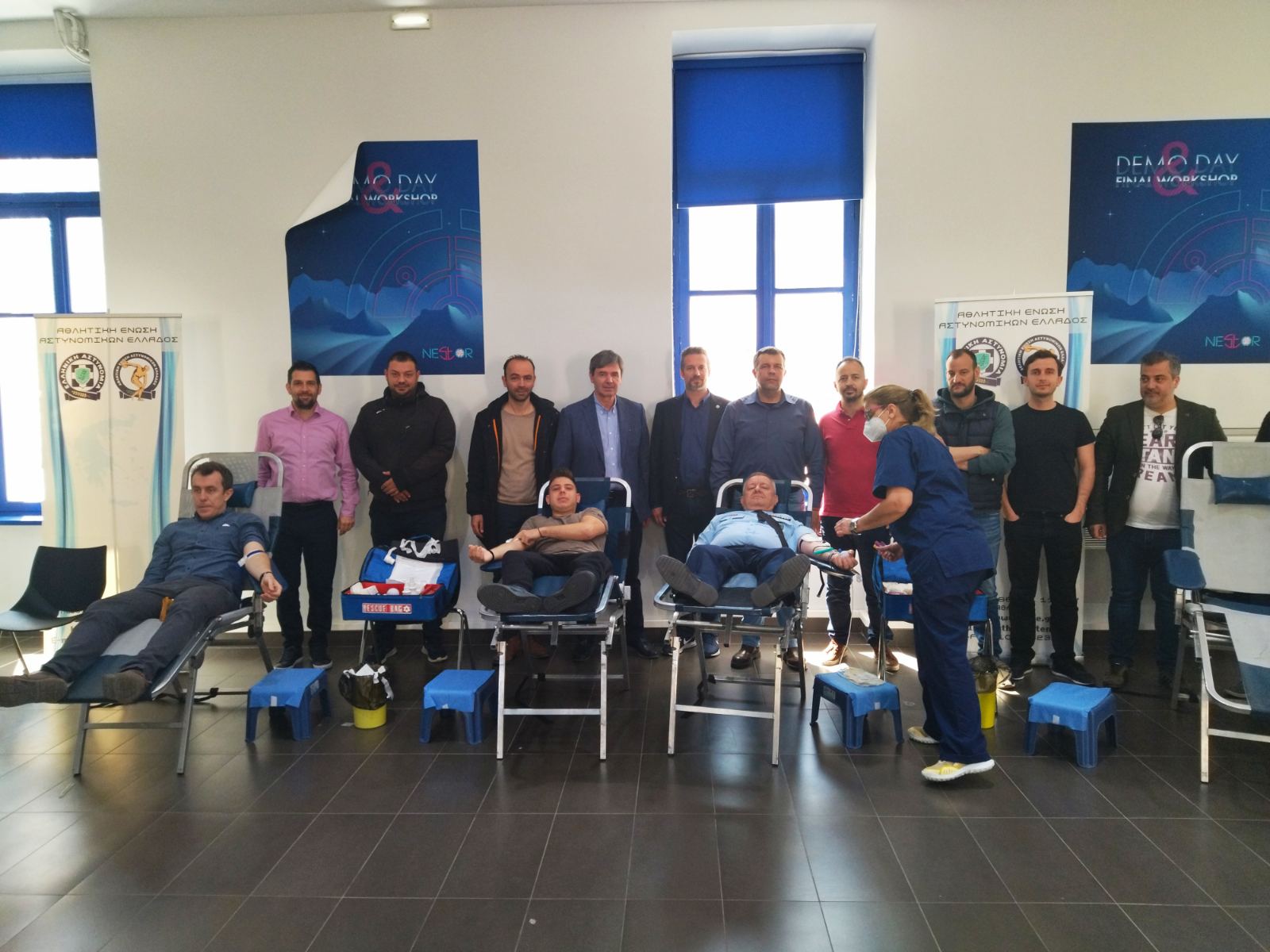 Τεράστια συμμετοχή στην κοινή αιμοδοσία Ε.ΑΣ.Υ.Α.–Α.Ε.Α.Ε. στο ΚΕ.ΜΕ.Α ...